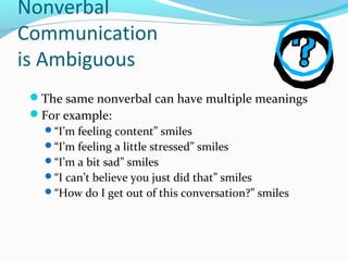 Cs non verbal communication | PPT