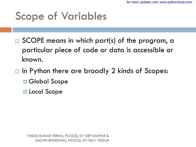 Computer science notes of functions chapter | PDF | Programming ...