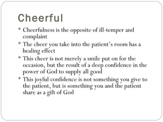 Csnurse Qualities Old Format | PPT