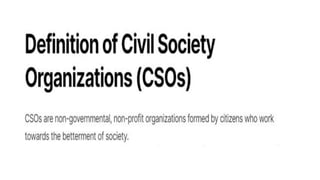 Lecture: The Civil Society Organizations | PPTX