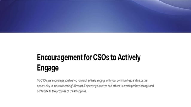 Lecture: The Civil Society Organizations | PPTX