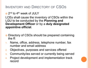 CSO-LSB Orientation | PPTX