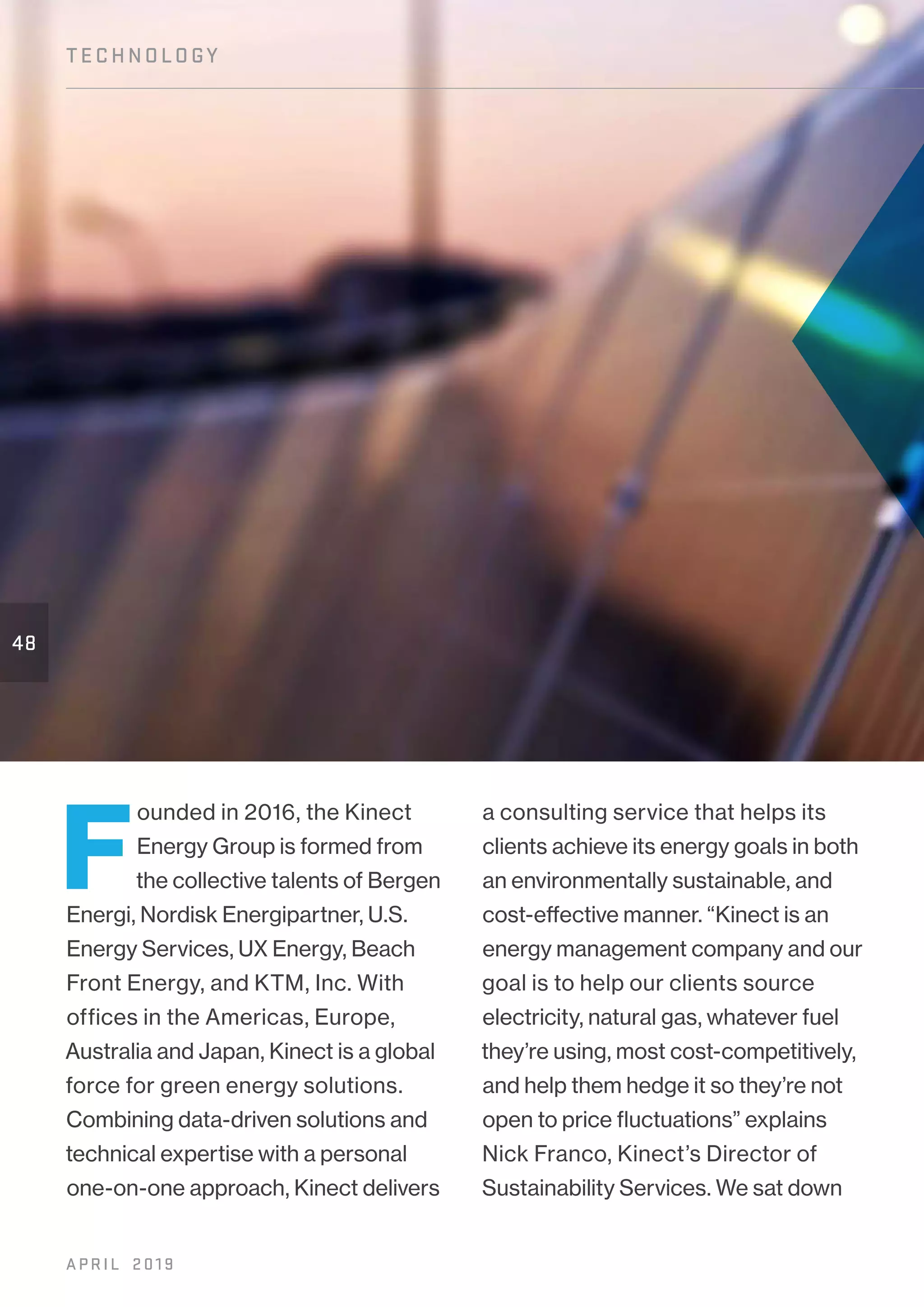 CSO Magazine Interview with Kinect Energy's Nick Franco | PDF