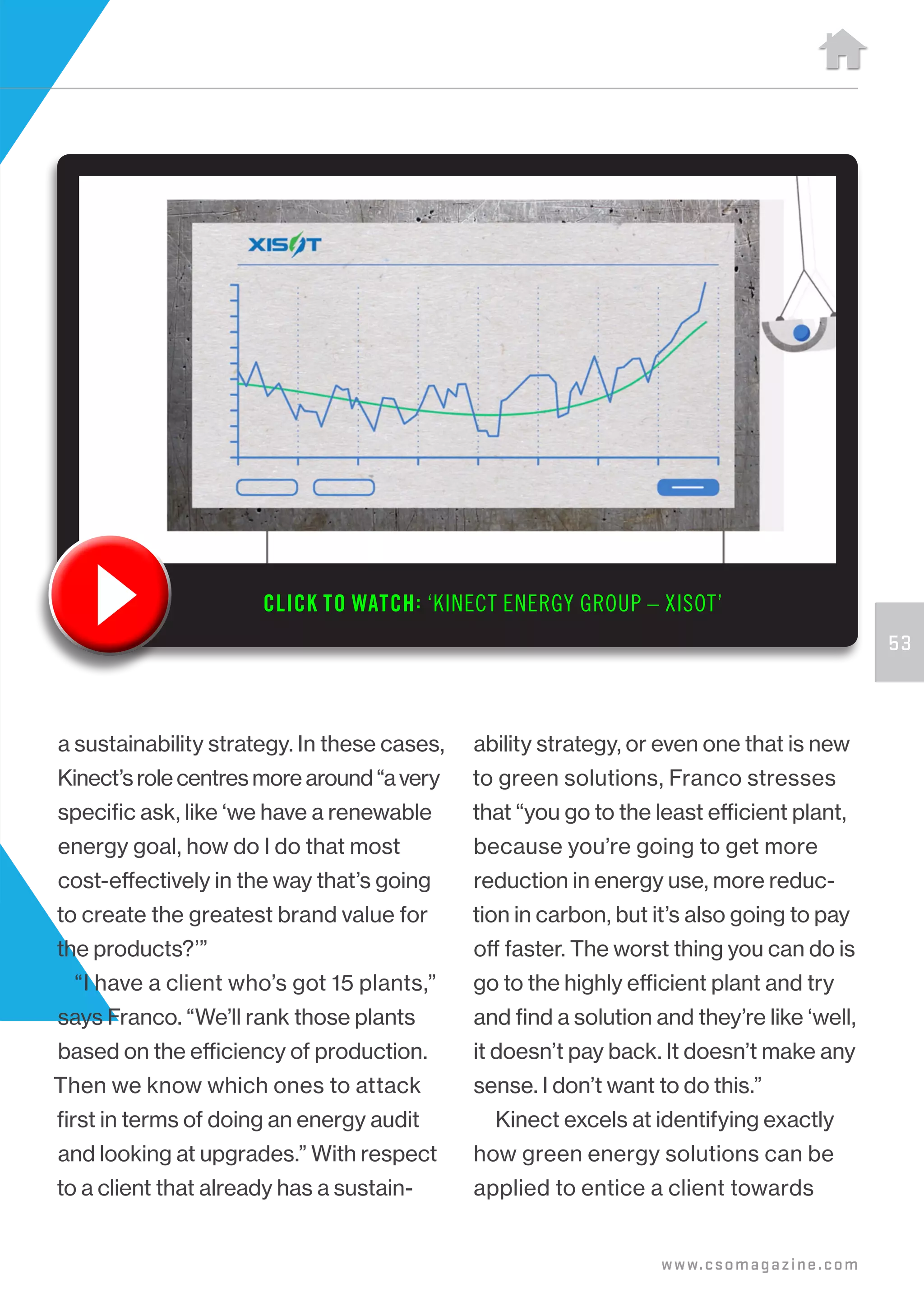 CSO Magazine Interview with Kinect Energy's Nick Franco | PDF