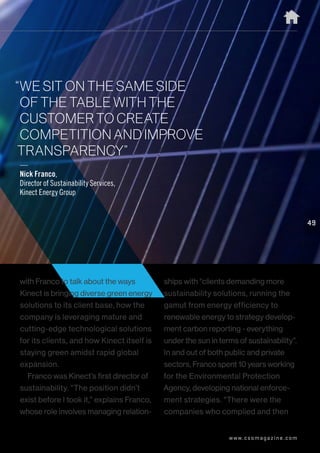 CSO Magazine Interview with Kinect Energy's Nick Franco | PDF