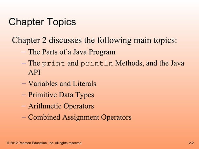 Cso Gaddis Javachapter2 Ppt 