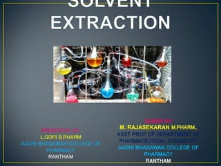 solvent extraction | PPT