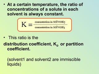 c solvent extraction.ppt Lecture chemistry | PPT