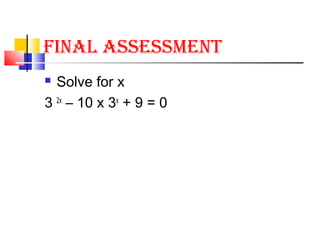 C) solving equations | PPT