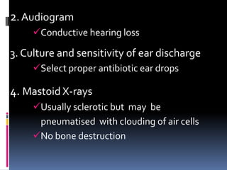 CSOM TUBO TYMPANIC DISEASE | PPSX