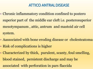 Chronic suppurative otitis media | PPTX