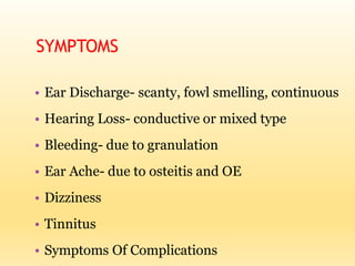 Chronic suppurative otitis media | PPTX