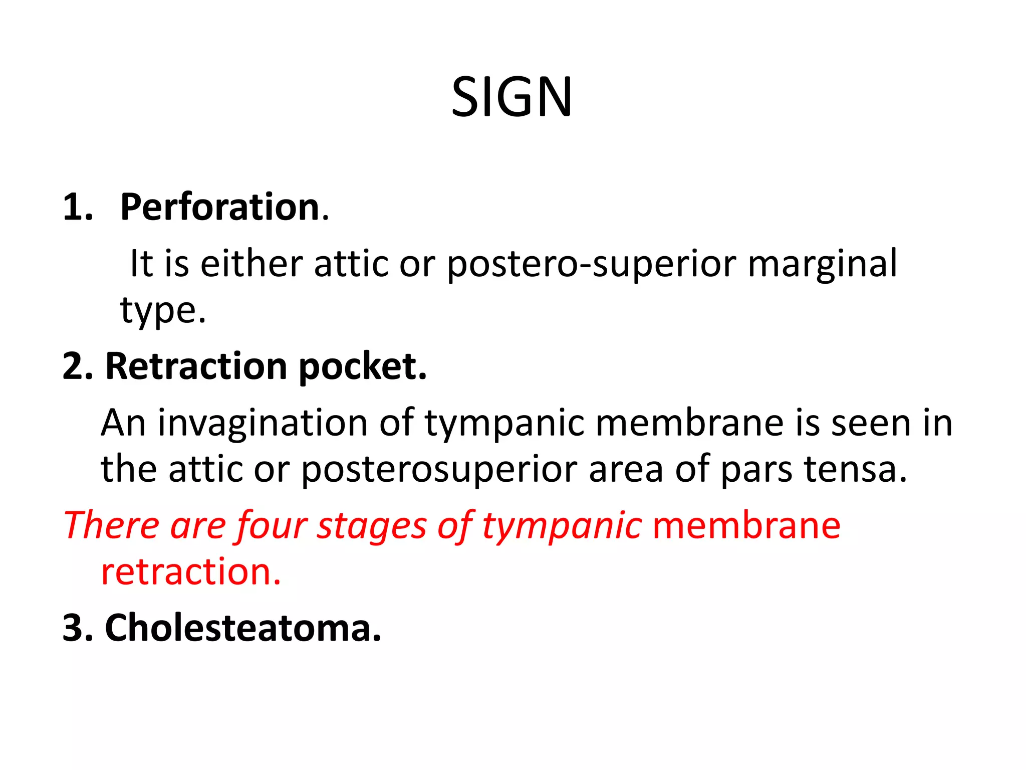 Csom, cholesteatoma | PPTX