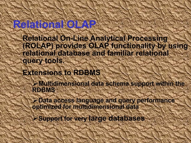 Online Analytical Processing | PPT