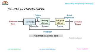 Introduction to control system( open loop & closed loop system) | PPT