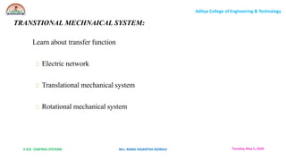 Introduction to control system( open loop & closed loop system) | PPT