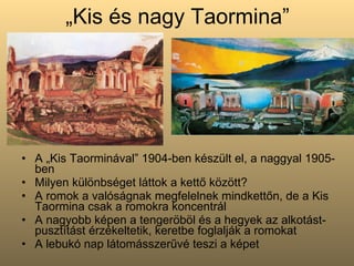 Csontvary Kosztka Tivadar: Taormina | PPT