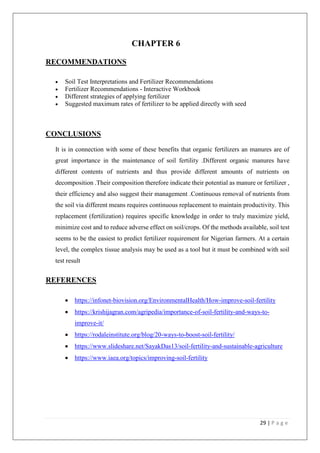 soil fertility | PDF