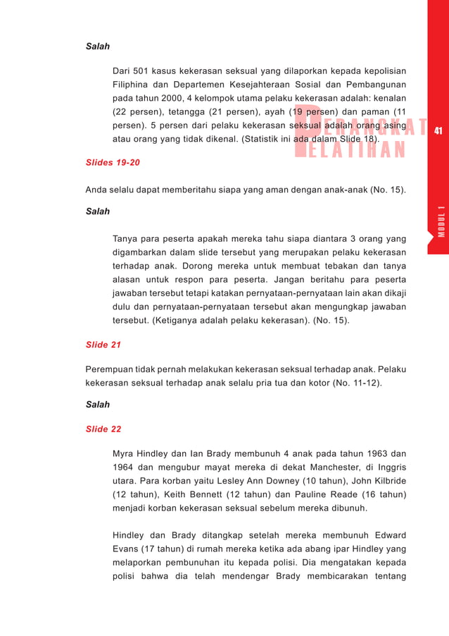 Organisasi yang Aman untuk Anak [Perangkat Pelatihan] | PDF