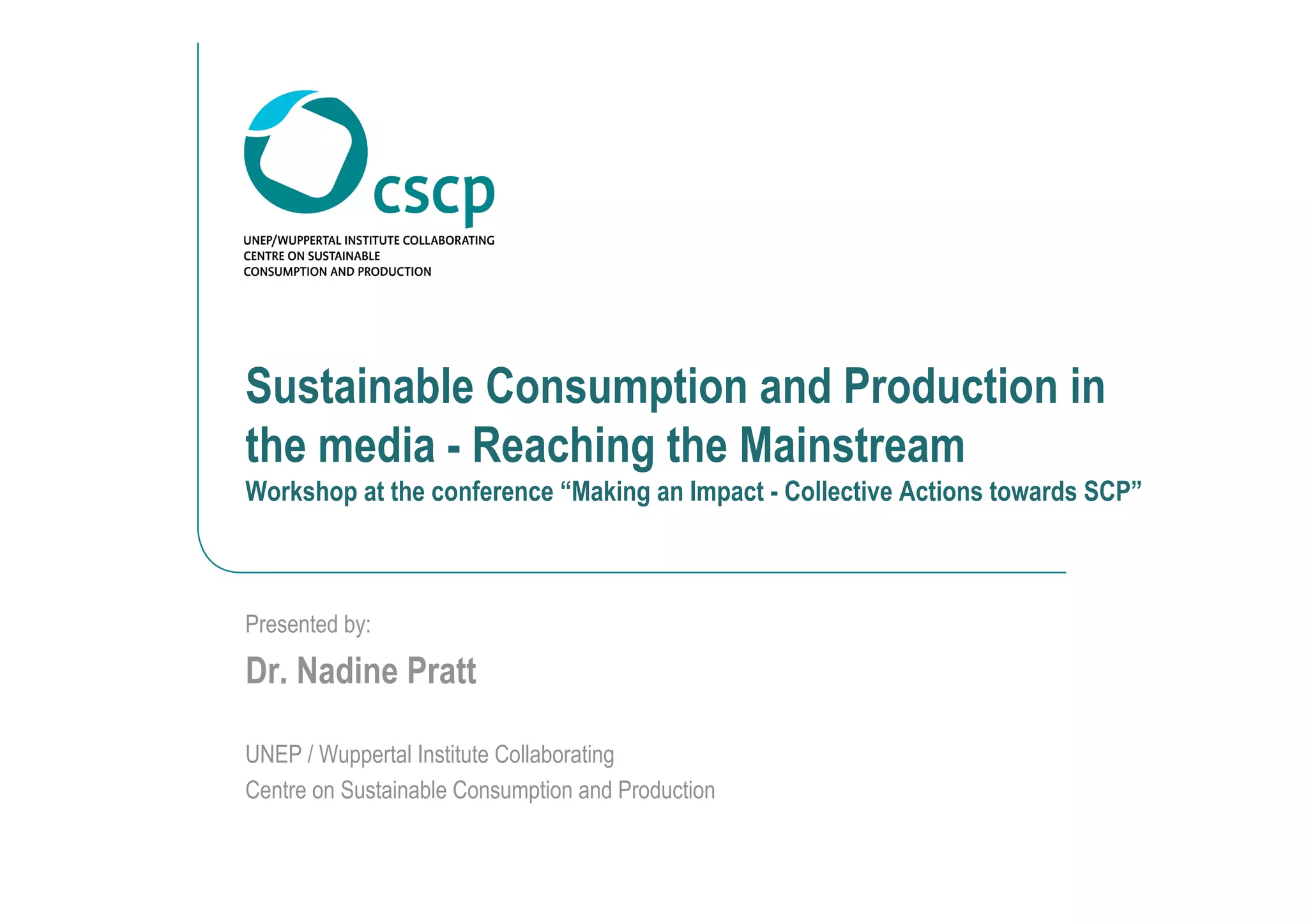 SCP and media: successful communication | PPT