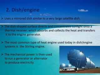 Concentrated solar power | PPTX