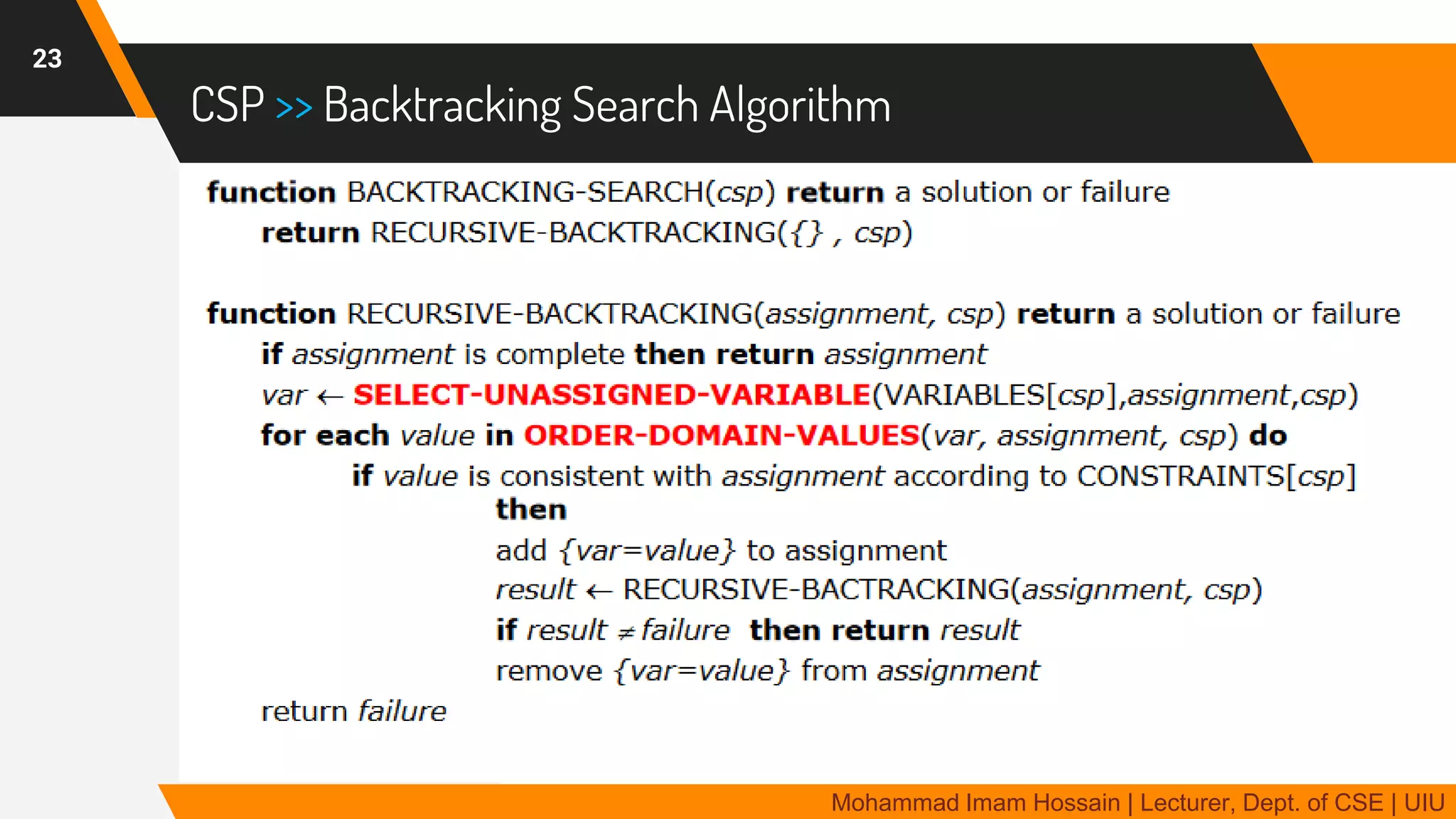 AI 7 | Constraint Satisfaction Problem | PDF