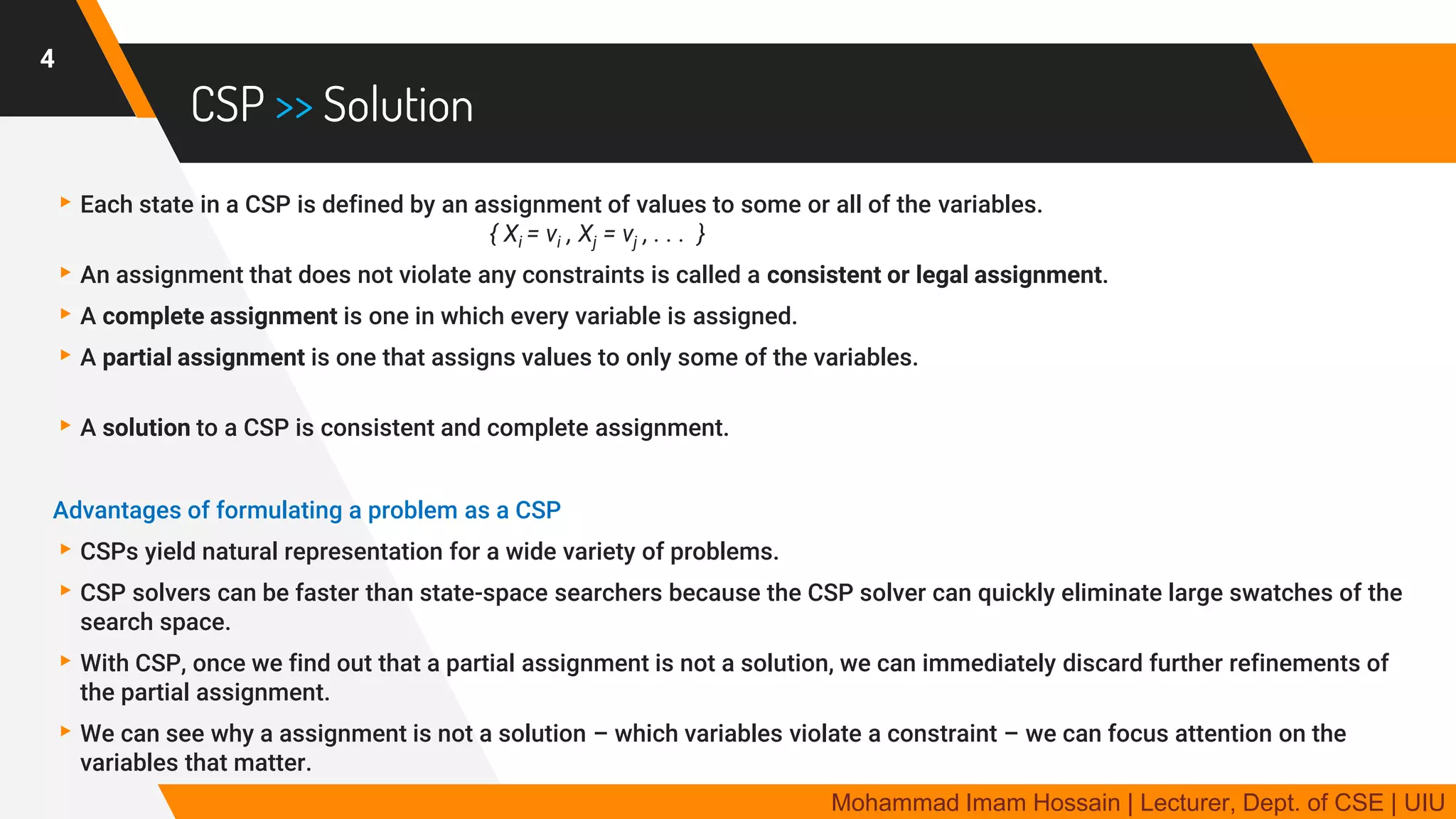 AI 7 | Constraint Satisfaction Problem | PDF