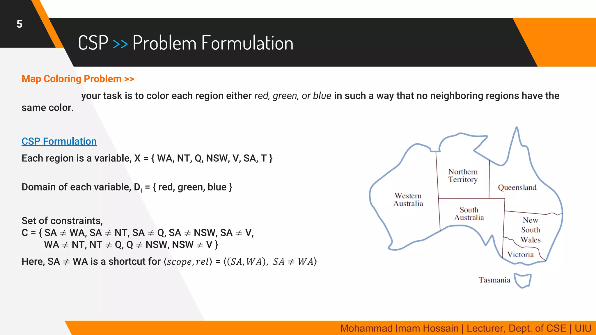 AI 7 | Constraint Satisfaction Problem | PDF