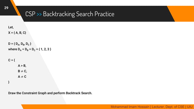 AI 7 | Constraint Satisfaction Problem | PDF