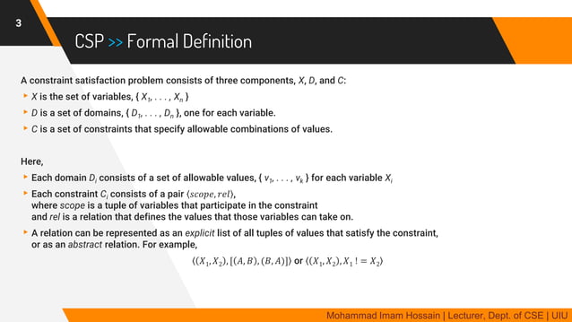 AI 7 | Constraint Satisfaction Problem | PDF
