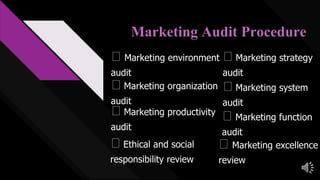 Corporate Strategic Planning & Marketing Audit | PPTX