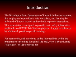 comapny safety orientation for employees.ppt