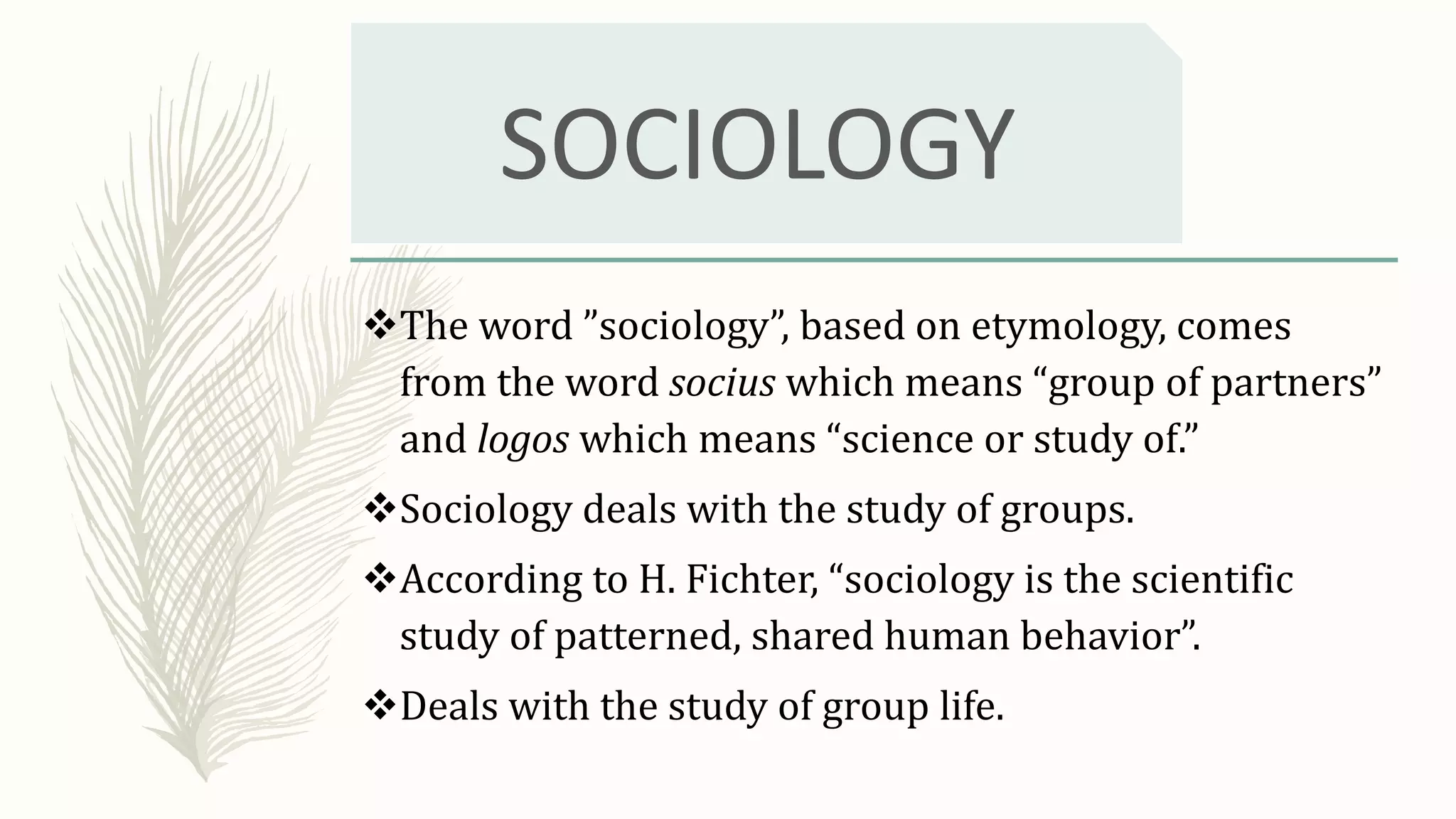 Anthropology, Sociology and Political Science | PPTX