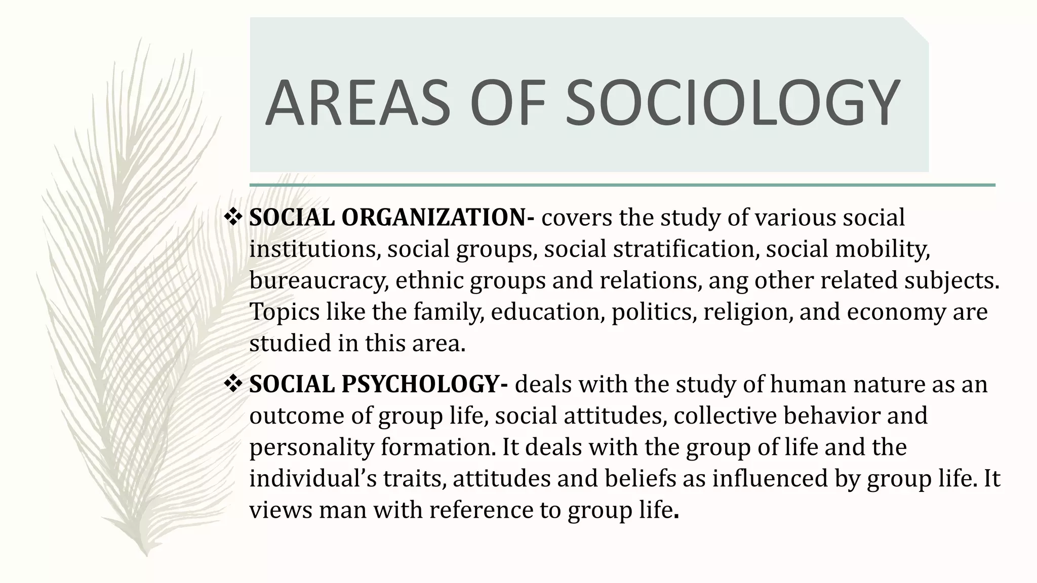 Anthropology, Sociology and Political Science | PPTX