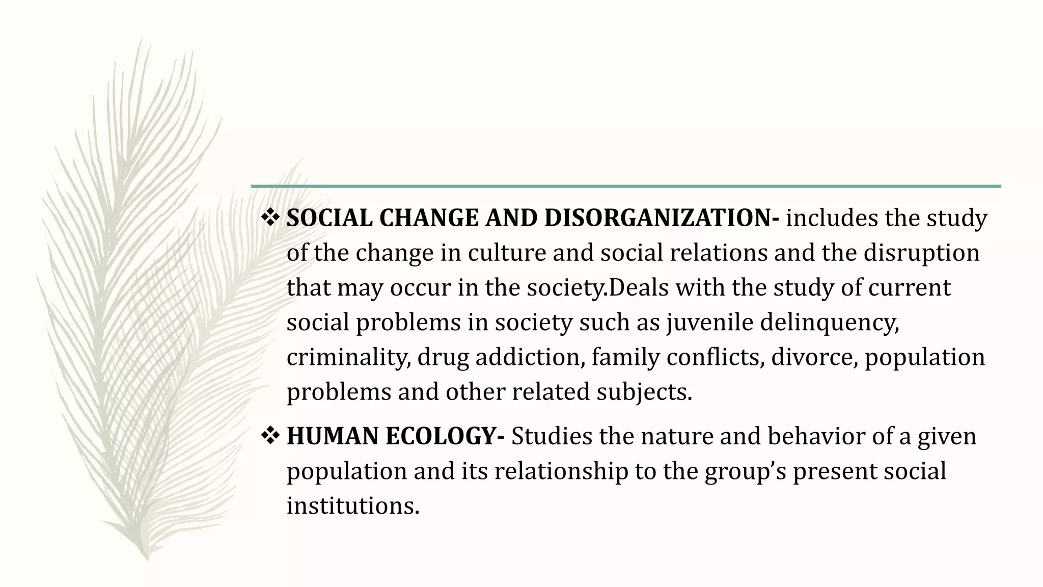 Anthropology, Sociology and Political Science | PPTX