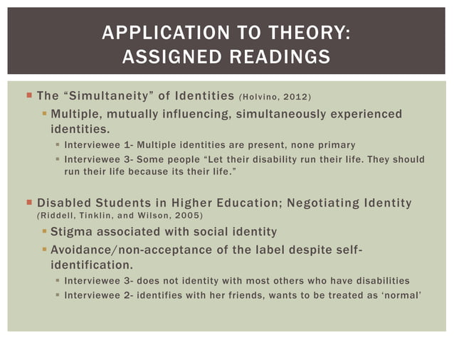 Ability and Identity Development | PPT