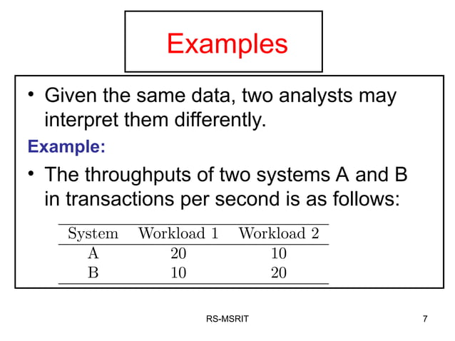 Computer System Performance Analysis CSE | PPT