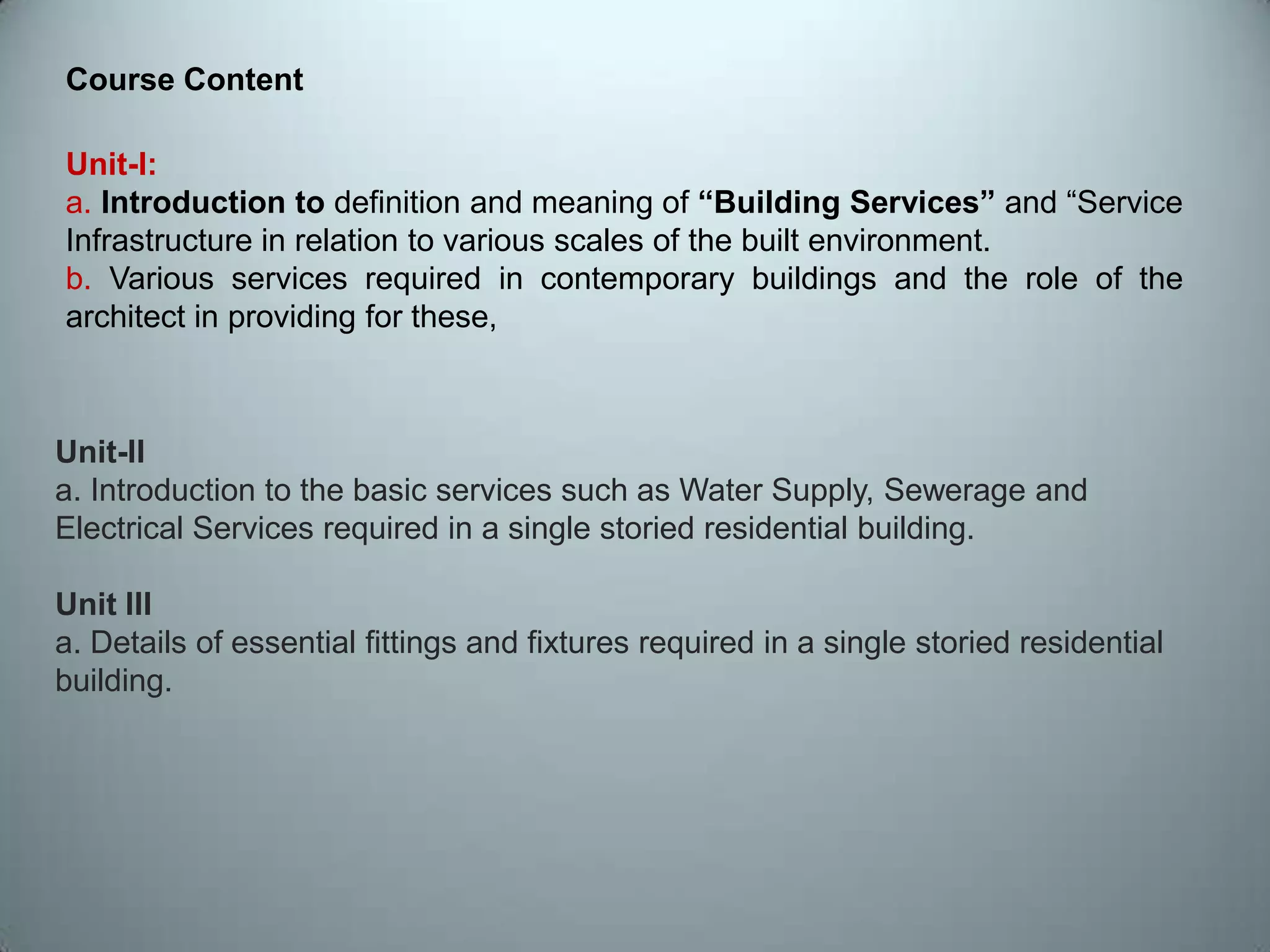 Building services | PPSX