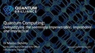 Demystifying Quantum Computing | PDF | Physics | Science
