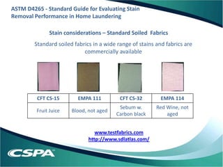 CSPA Product Evaluation and Test Methods | PPTX