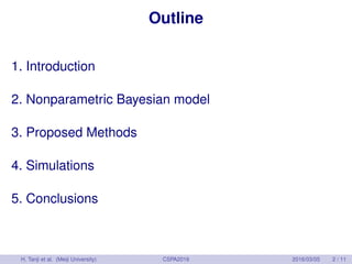 Nonparametric Bayesian models for AR and ARX identification (CSPA 2016) | PPT