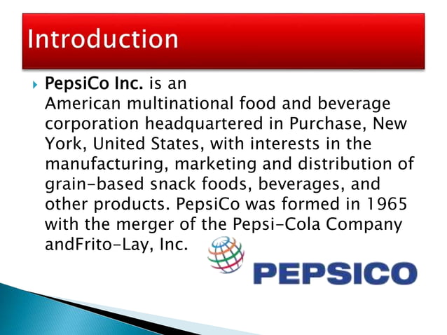 PepsiCo (overview) | PPTX | Large Business | Business