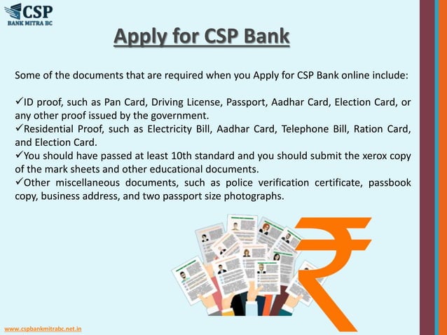 CSP Bank Mitra BC-Your trusted partner for All Bank CSP | PPTX | Business Banking & Finance ...