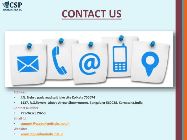 CSP Bank Mitra BC-Your trusted partner for All Bank CSP | PPTX ...