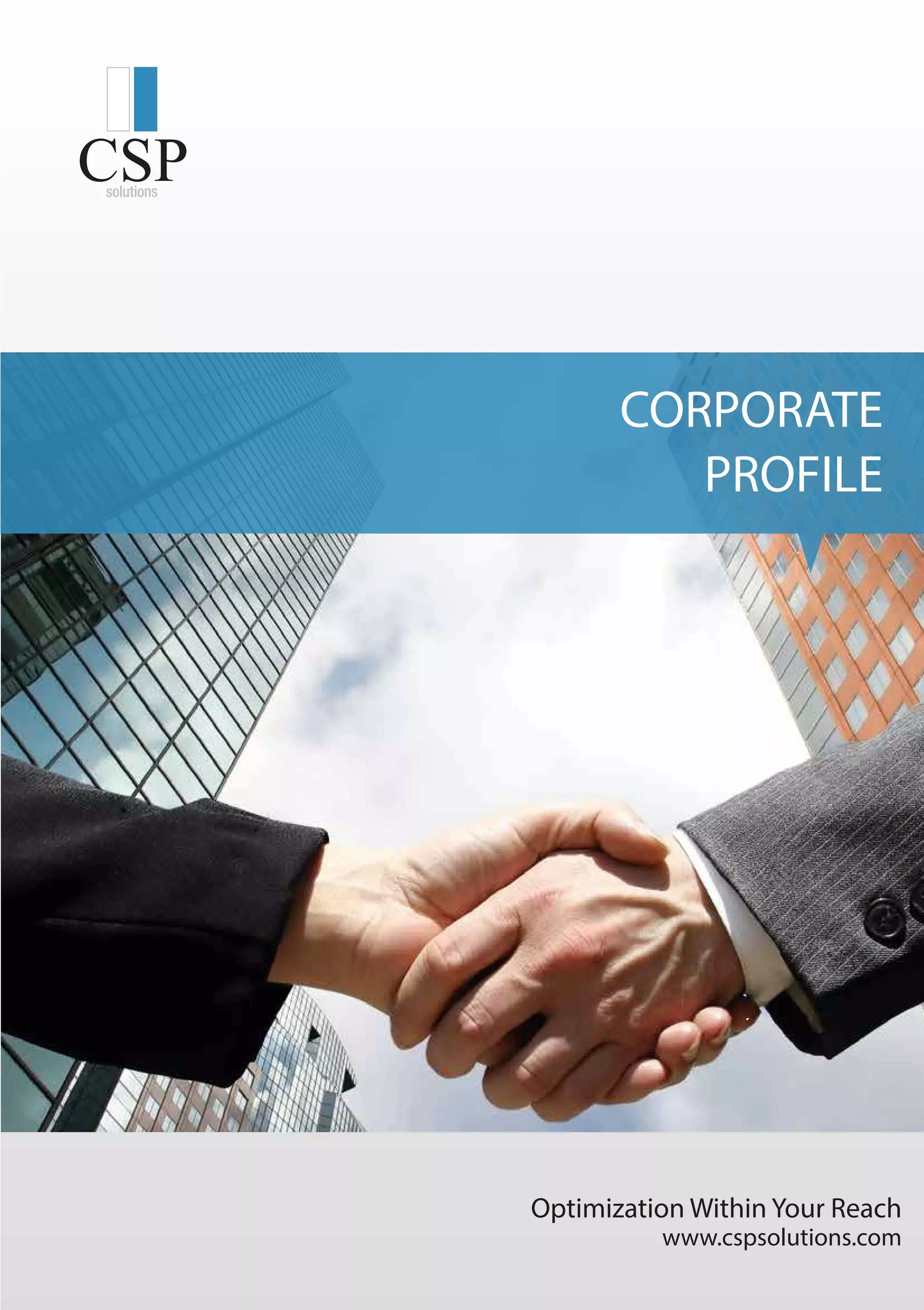 CSP GROUP Corporate Profile 2019 | PPT