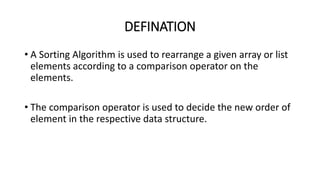 CSPC/ PPS Sorting methods | PPTX