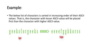 CSPC/ PPS Sorting methods | PPTX