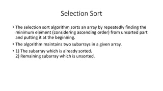 CSPC/ PPS Sorting methods | PPTX