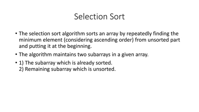 CSPC/ PPS Sorting methods | PPTX