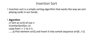 CSPC/ PPS Sorting methods | PPTX